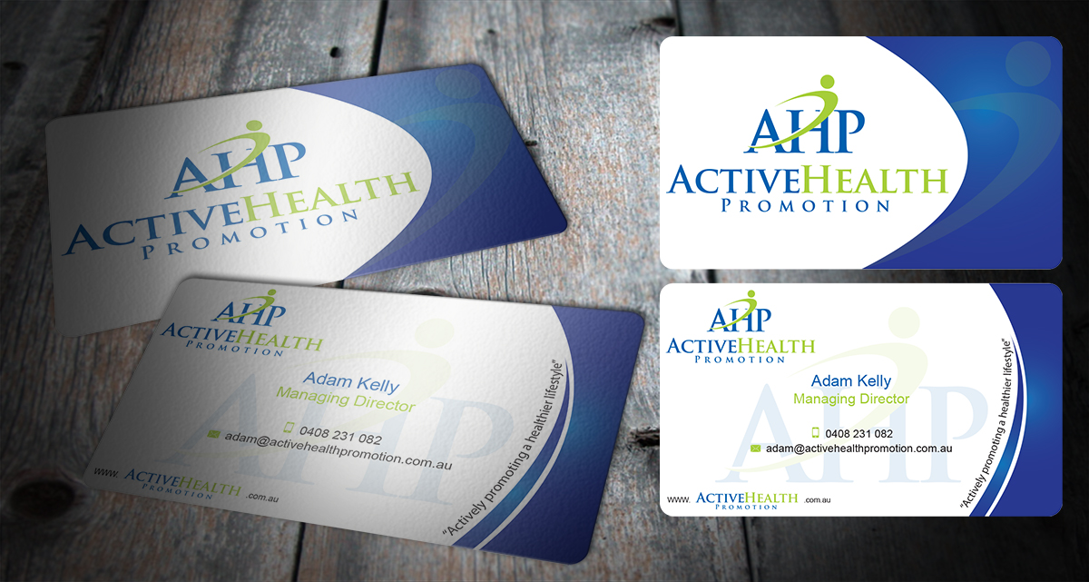 Elegant, Playful, Environment Business Card Design for Active Health ...