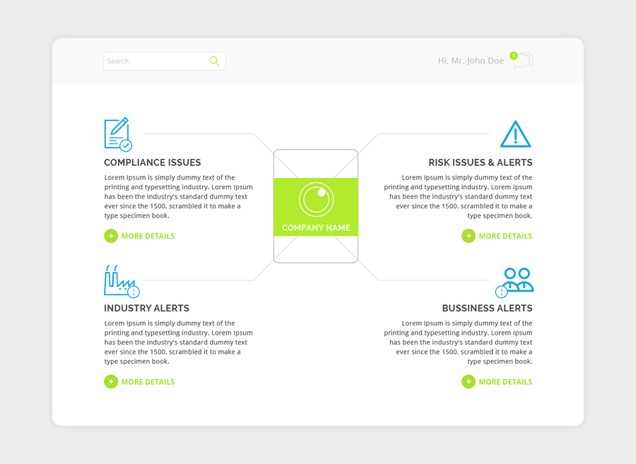 Serious, Modern, Security Web Design for a Company by JustACreative1 ...
