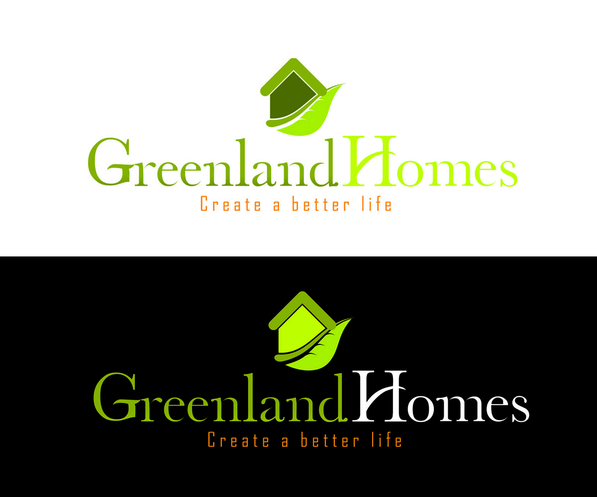Modern, Professional, Residential Logo Design for Greenland Homes by SG ...