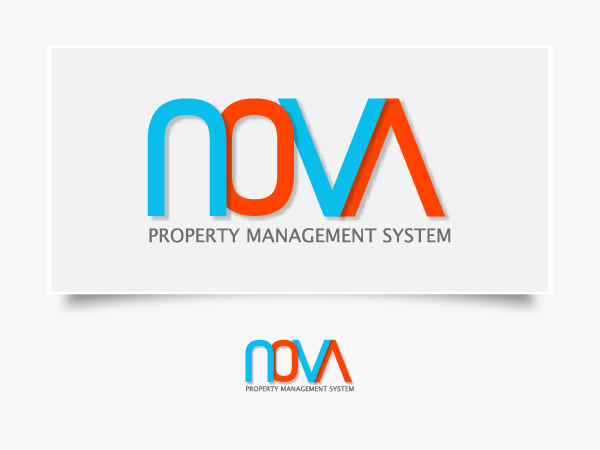 Modern, Elegant, Software Logo Design for NOVA (tagline = Property ...