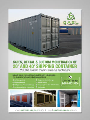Shipping Container Sales & Leasing Flyer | 18 Flyer Designs for Gael ...