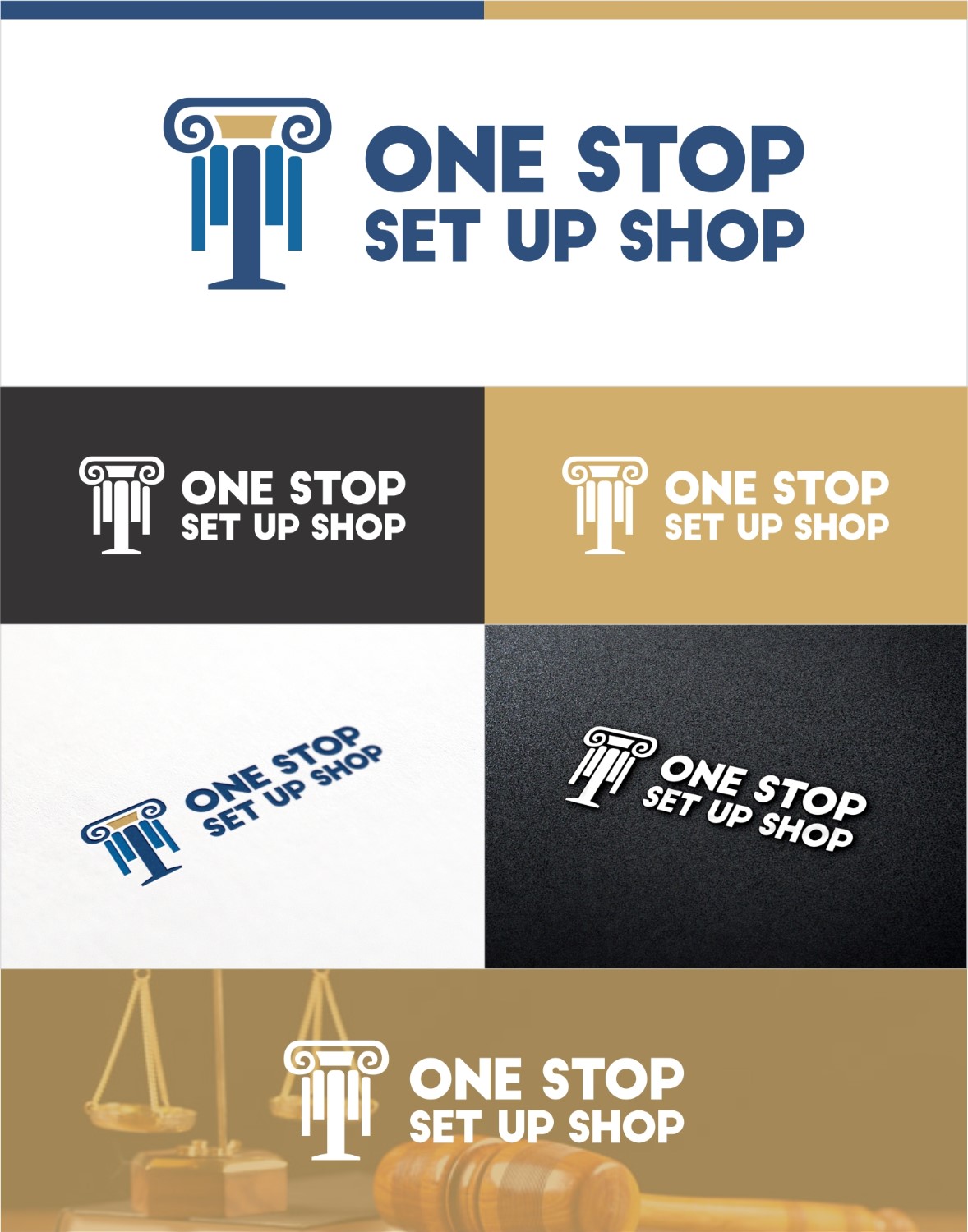 Modern, Bold, Business Logo Design for One Stop Set Up Shop by DG ...