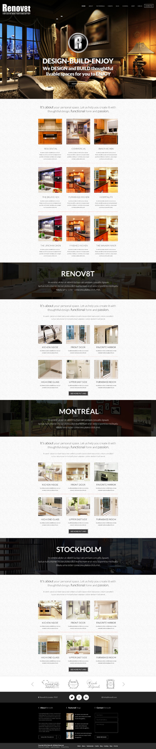 Elegant, Playful, It Company Web Design for Tombleson Construction LTD ...
