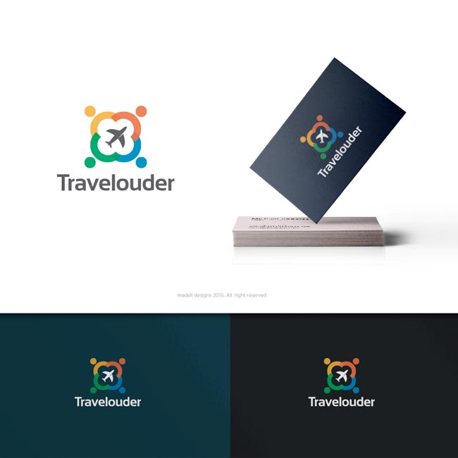 Playful, Modern, Travel Logo Design for Travelouder by madeli | Design ...