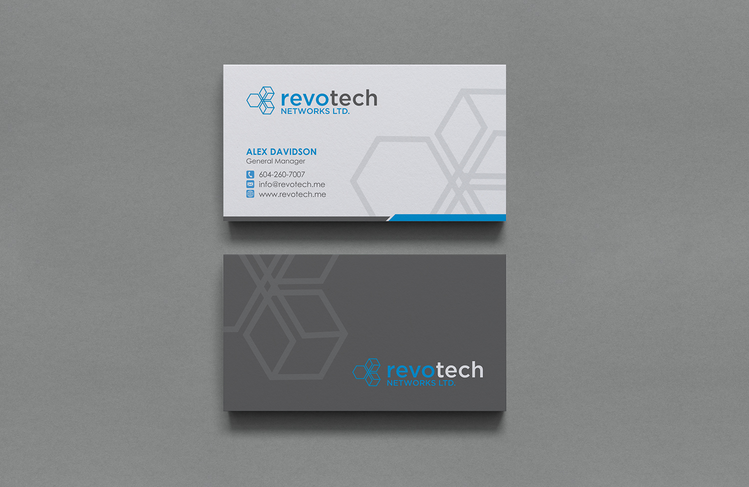 Modern, Bold, Information Technology Business Card Design for Revotech ...