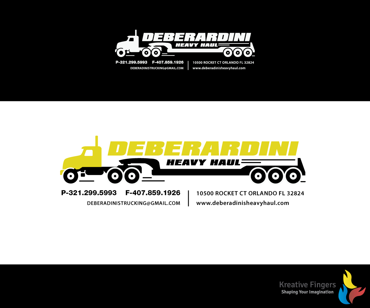 Serious, Masculine, It Company Logo Design for DEBERARDINI HEAVY HAUL ...
