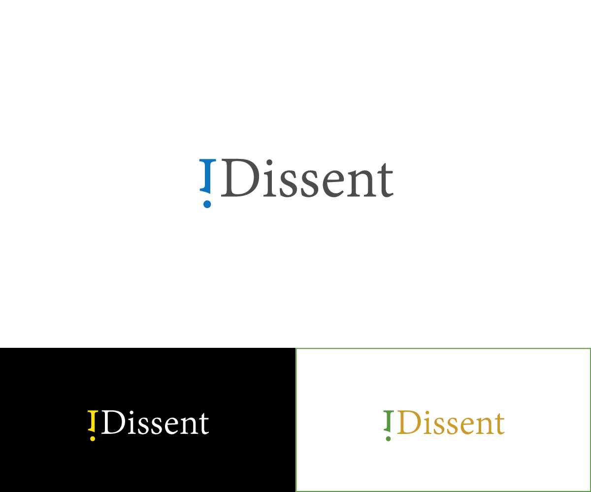 Serious, Modern, Consumer Logo Design for iDissent by krishno gs ...