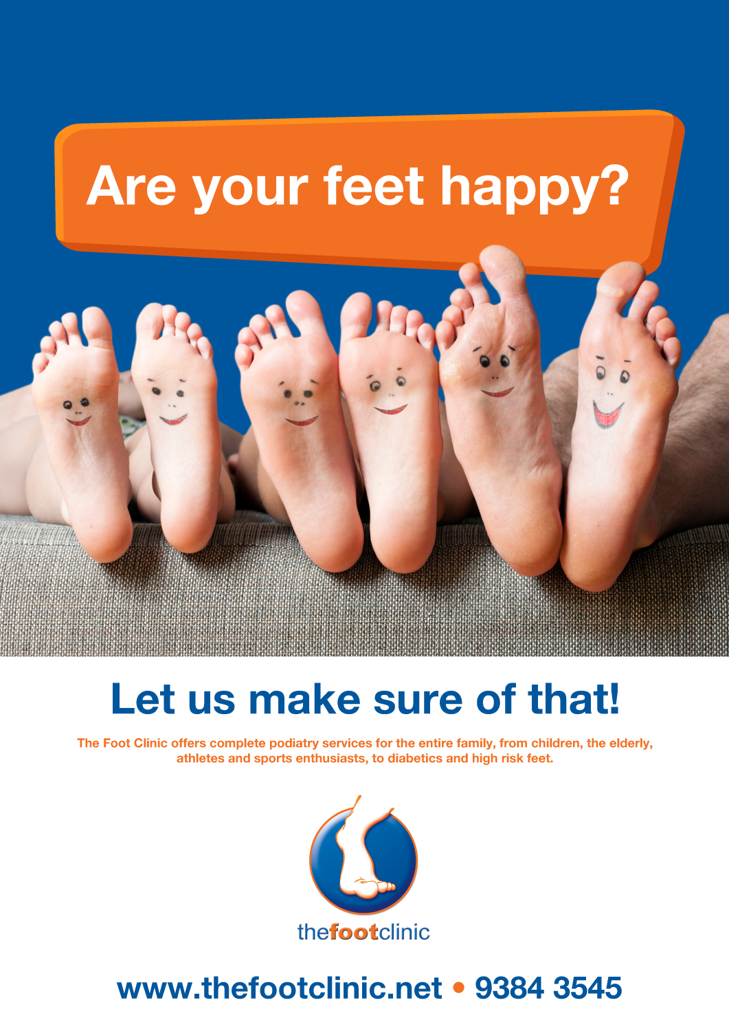 Playful, Personable, Medical Poster Design for The Foot Clinic by DiDi ...