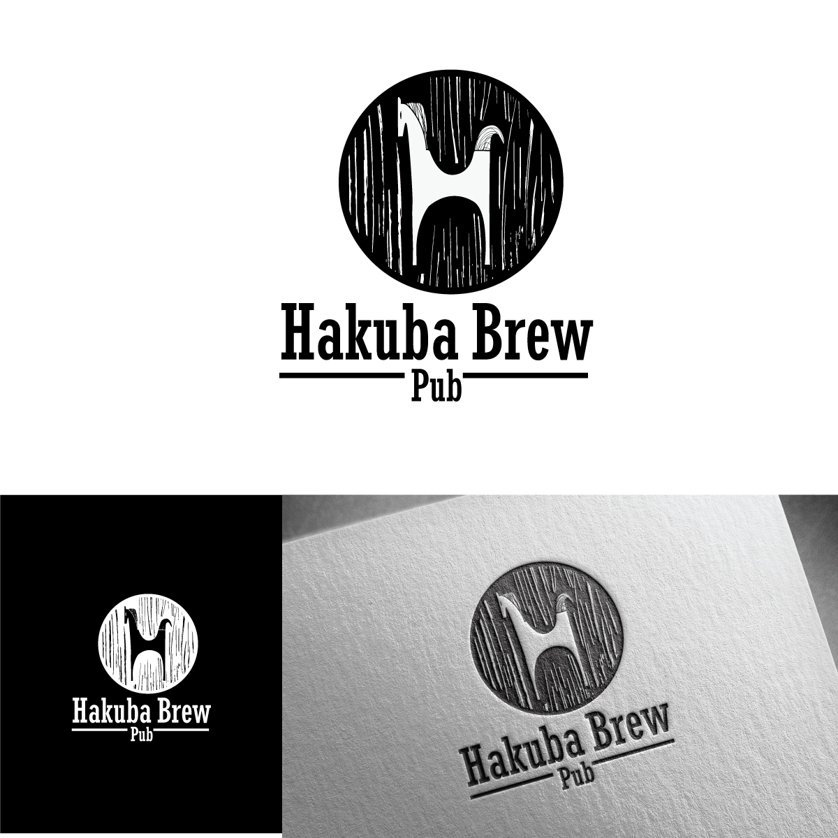 Bold, Playful Logo Design for Hakuba Brew Pub by Graphic Bricks ...