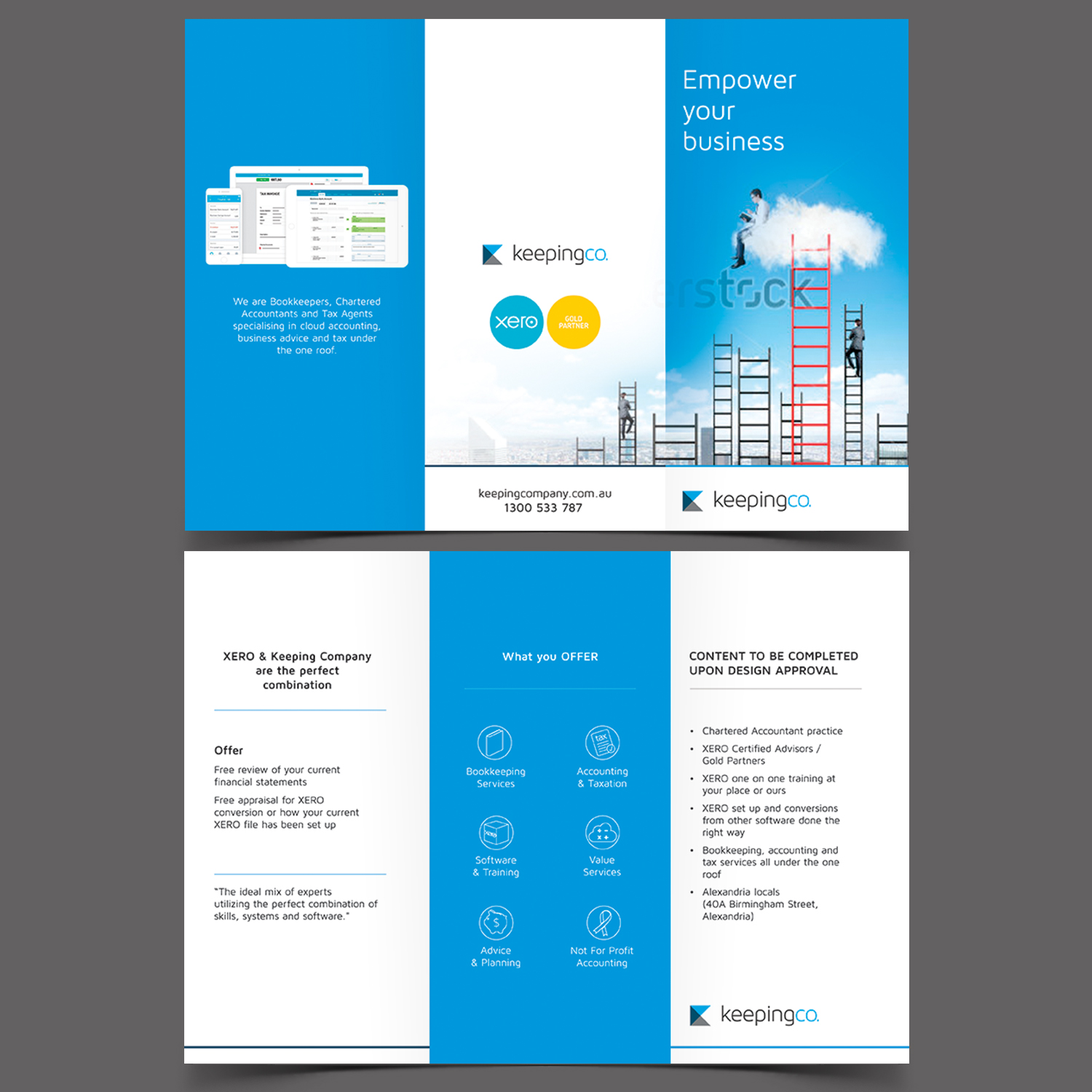 Upmarket, Modern, Accounting Brochure Design for Keeping Company by ...
