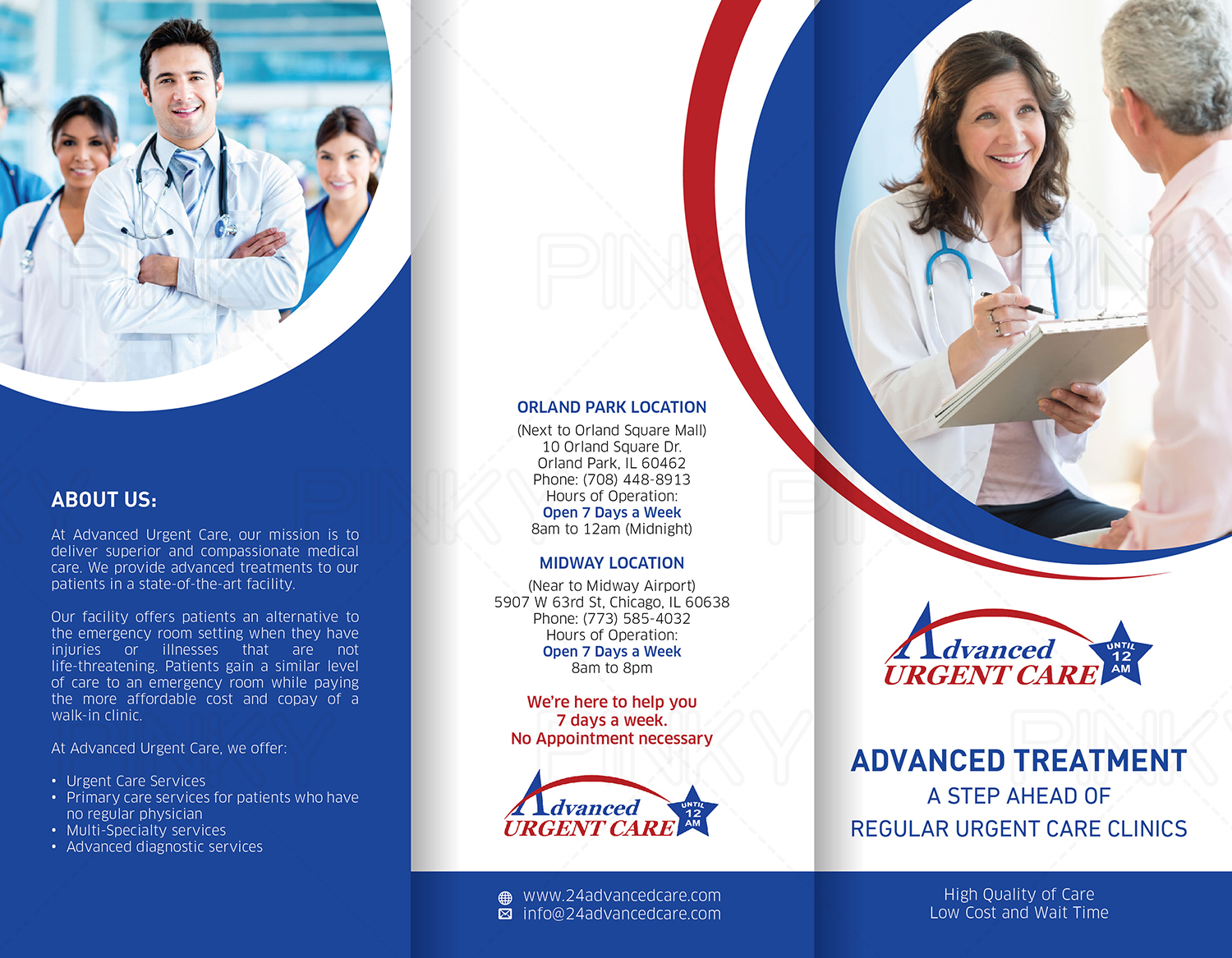 Elegant, Professional, Medical Flyer Design for Advanced urgent Care by ...