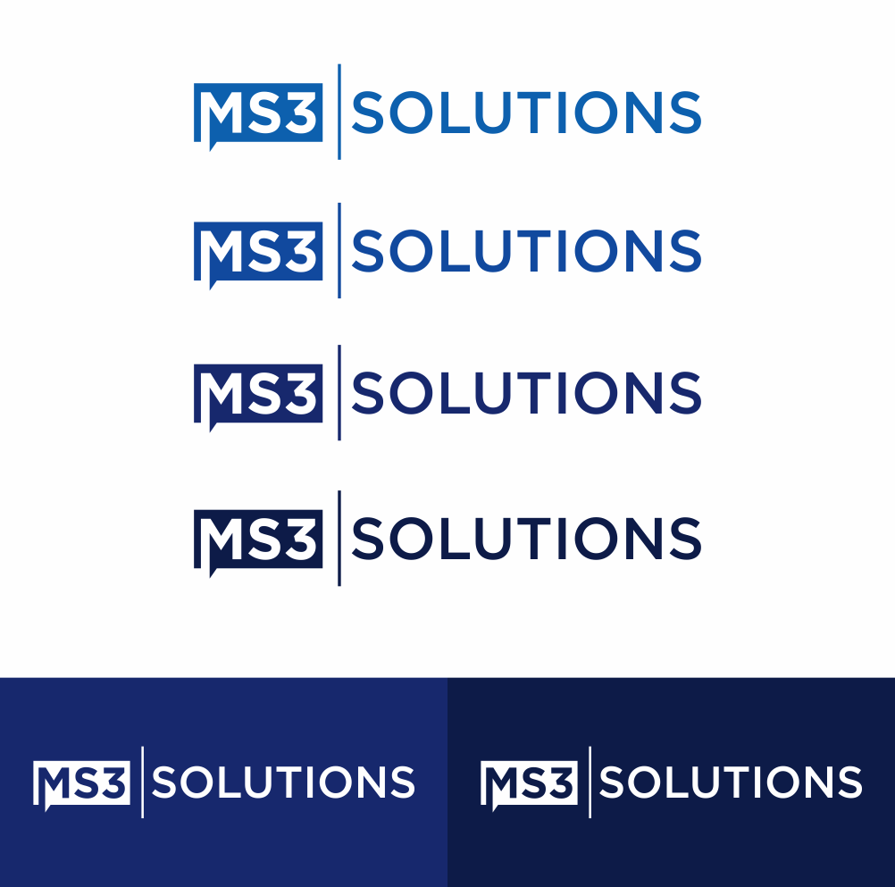 Professional, Masculine, It Company Logo Design for MS3 Solutions by ...