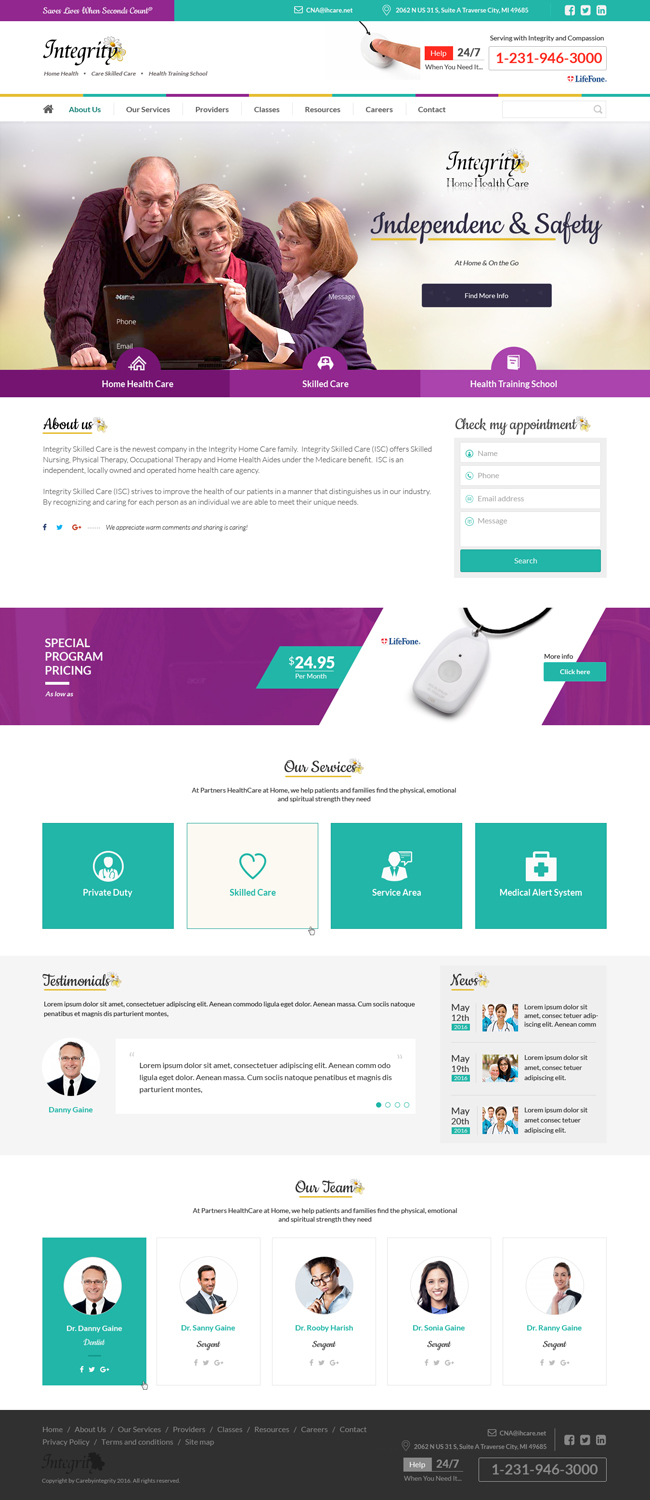 Modern, Upmarket, Health Care Wordpress Design for a Company by Pixgen ...