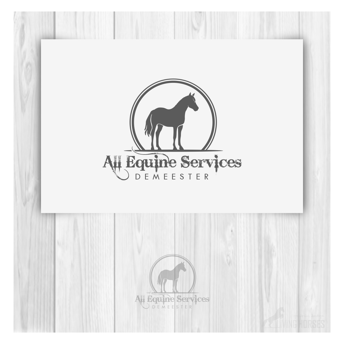 Traditional, Masculine, It Company Logo Design for All Equine Services ...
