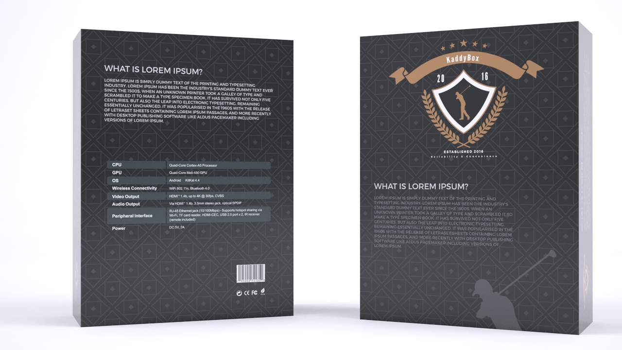 Modern, Professional, Sporting Good Packaging Design for KaddyBox by ...