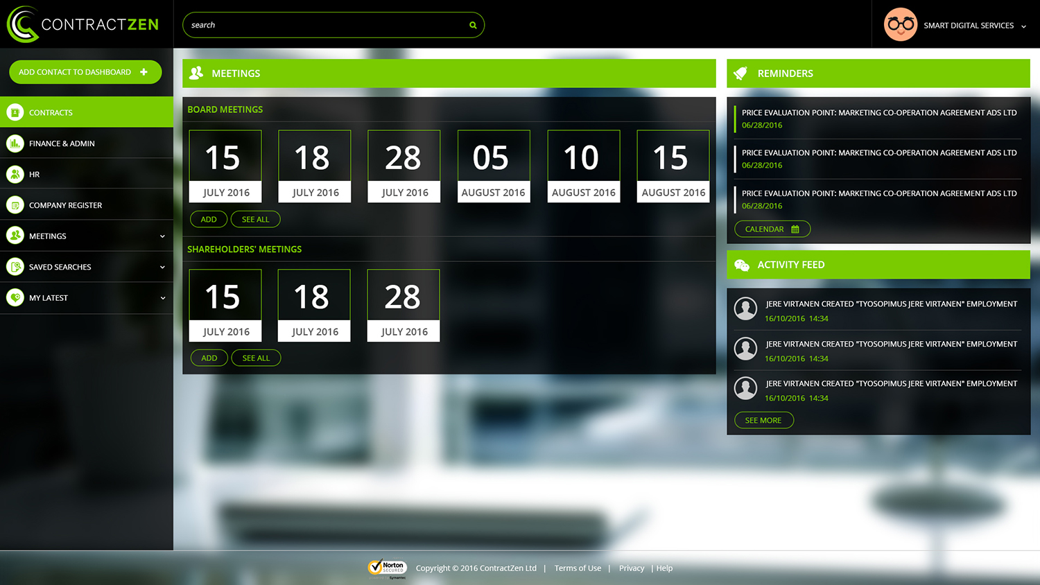 Modern, Playful, Business Management Web Design for ContractZen Ltd by Abhinav Katiyar | Design ...