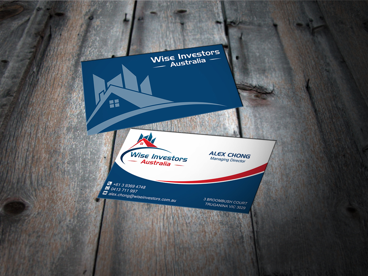 Elegant, Playful, Residential Business Card Design for Wise Investors ...