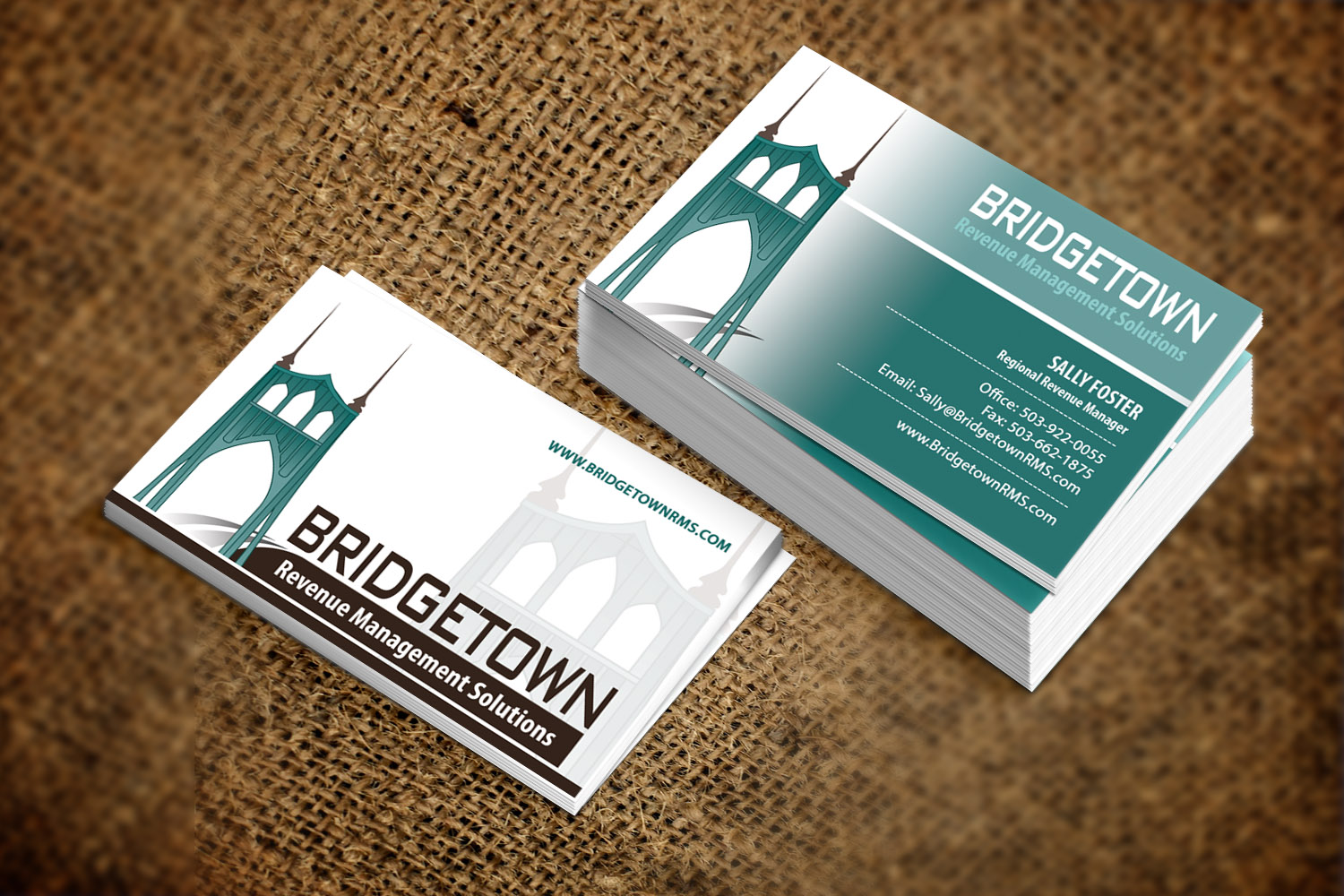 Playful, Modern, Business Business Card Design for Bridgetown Revenue ...