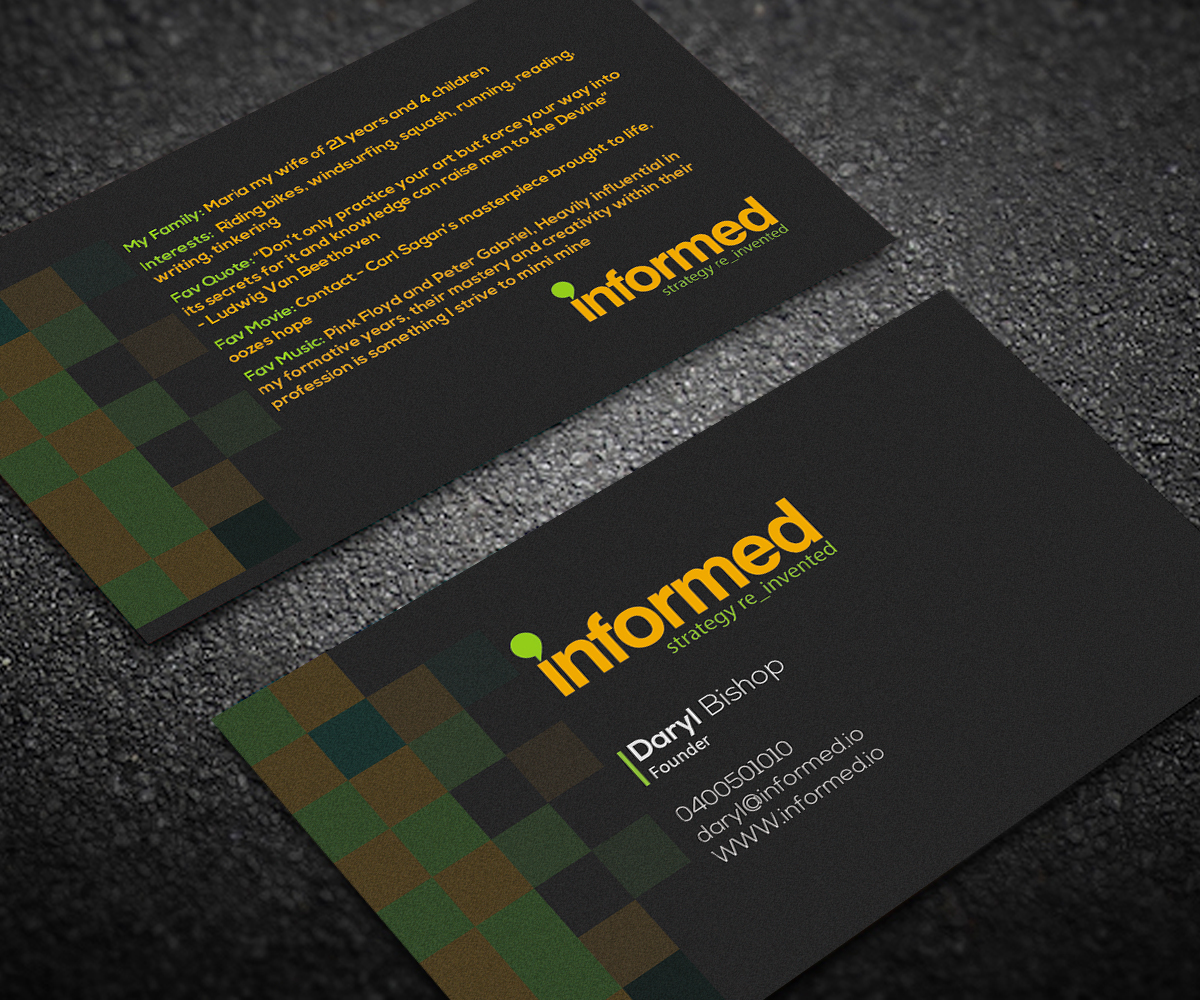 Modern, Playful, Information Technology Business Card Design for a ...