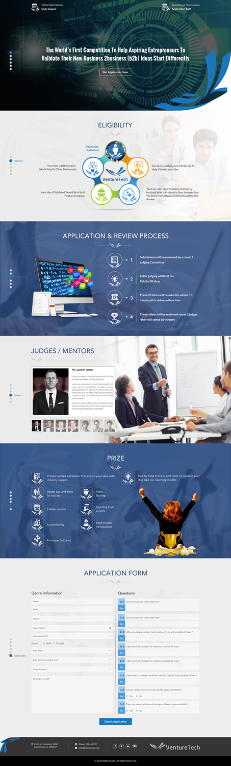 Modern, Professional, Business Software Landing Page Design for a ...