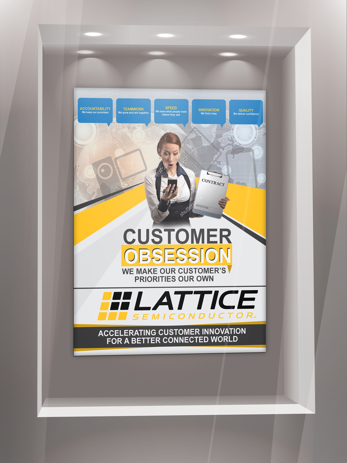 Bold, Serious Poster Design for Lattice Semiconductor by Impressive Sol ...