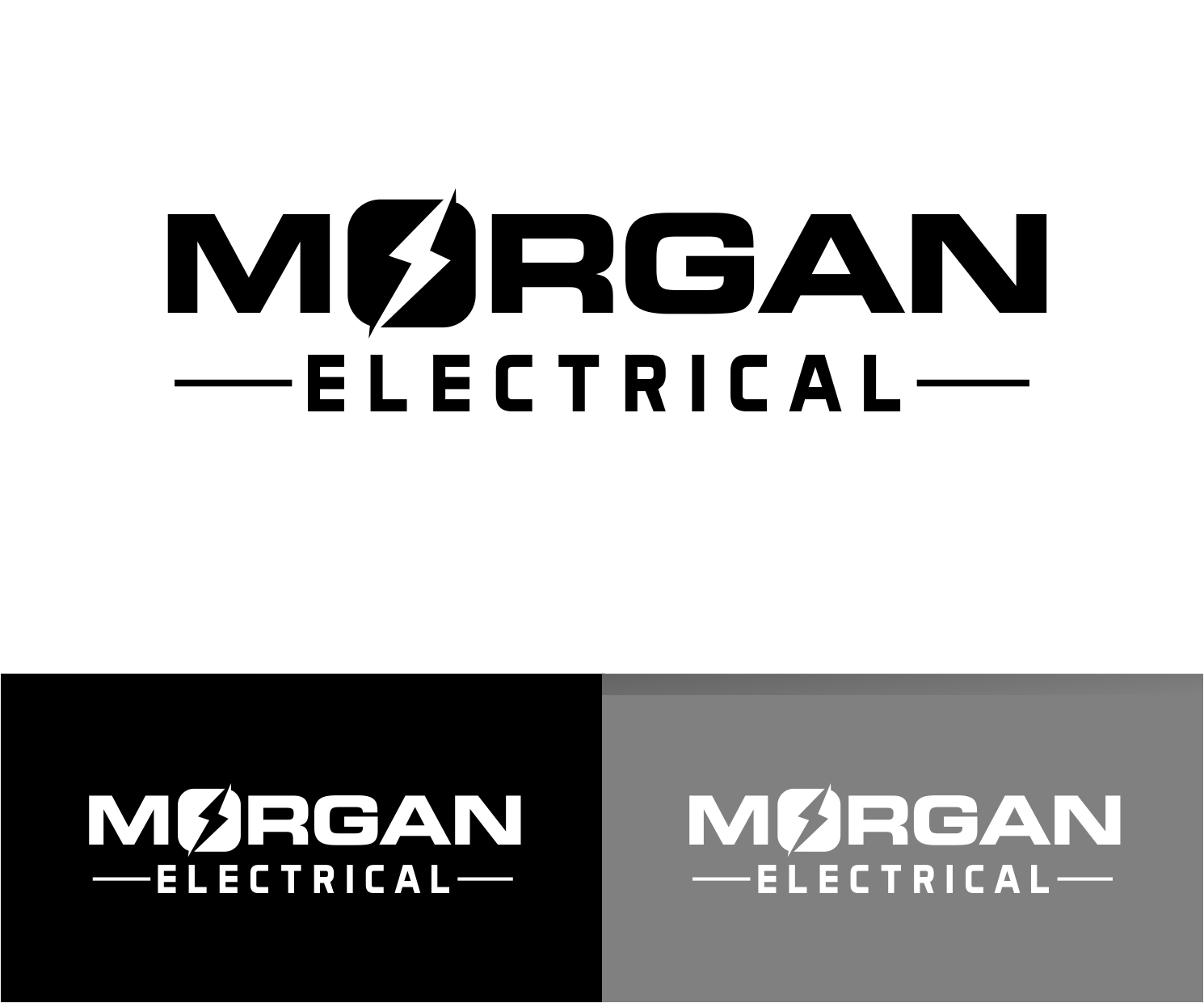 Bold, Masculine, Electrician Logo Design for Morgan Electrical ( don't mind which case, which ...