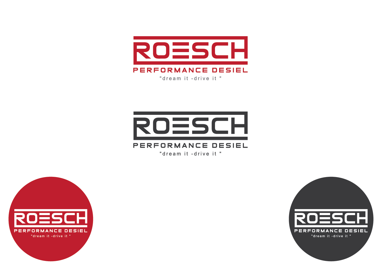 Atrevido, Moderno Diseño de Logo for ROESCH Performance Desiel "dream ...