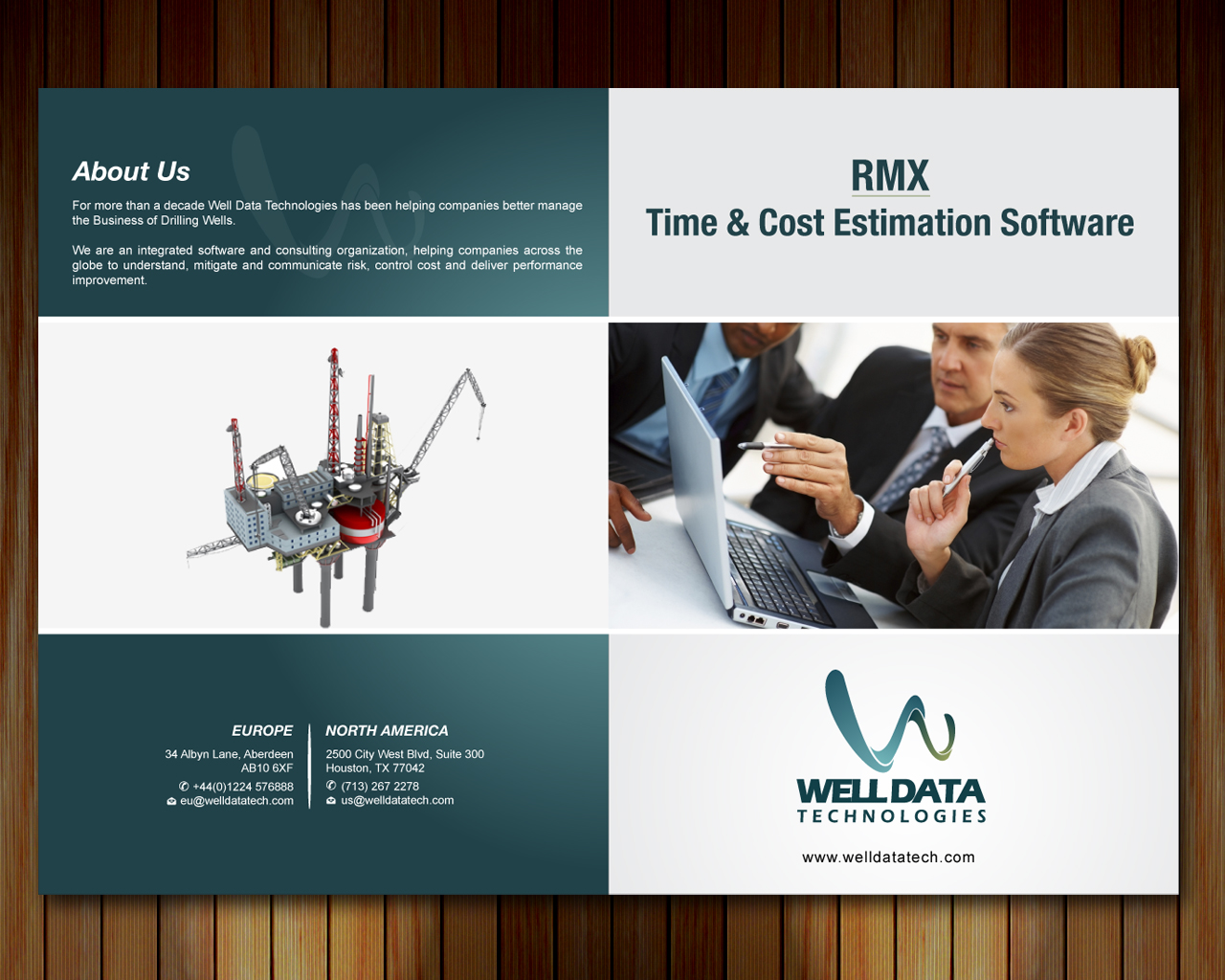 Elegant, Playful, Oil And Gas Brochure Design for Well Data ...