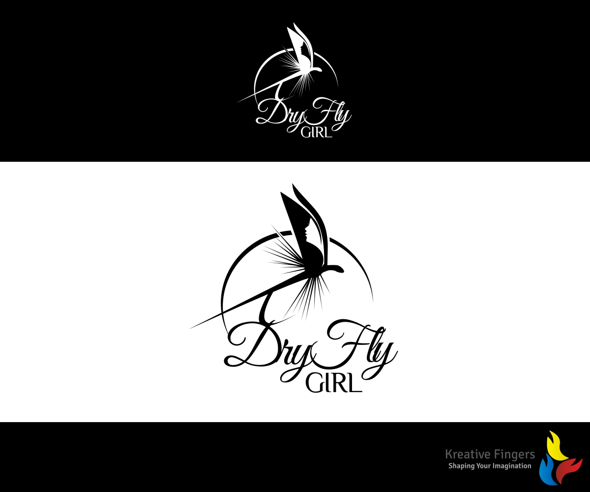 Modern, Playful Logo Design for Dry Fly Girl by Kreative Fingers ...