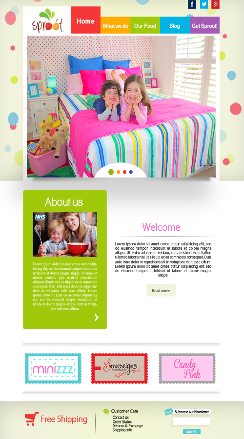 Upmarket, Bold, Preschool Web Design for Sproot by Deli | Design #2384595