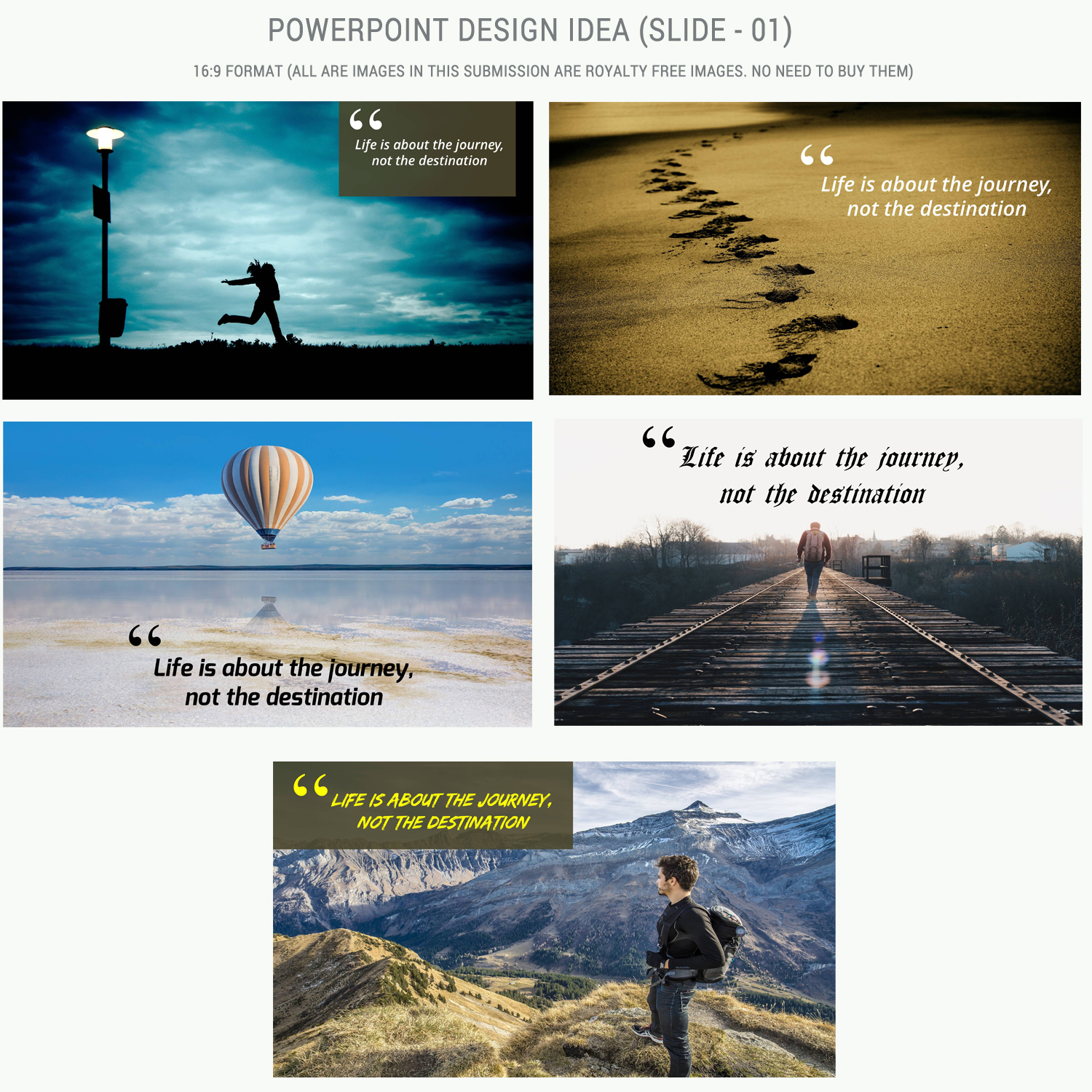 Quotes PowerPoint Design for a Company by Venkat | Design #11709194