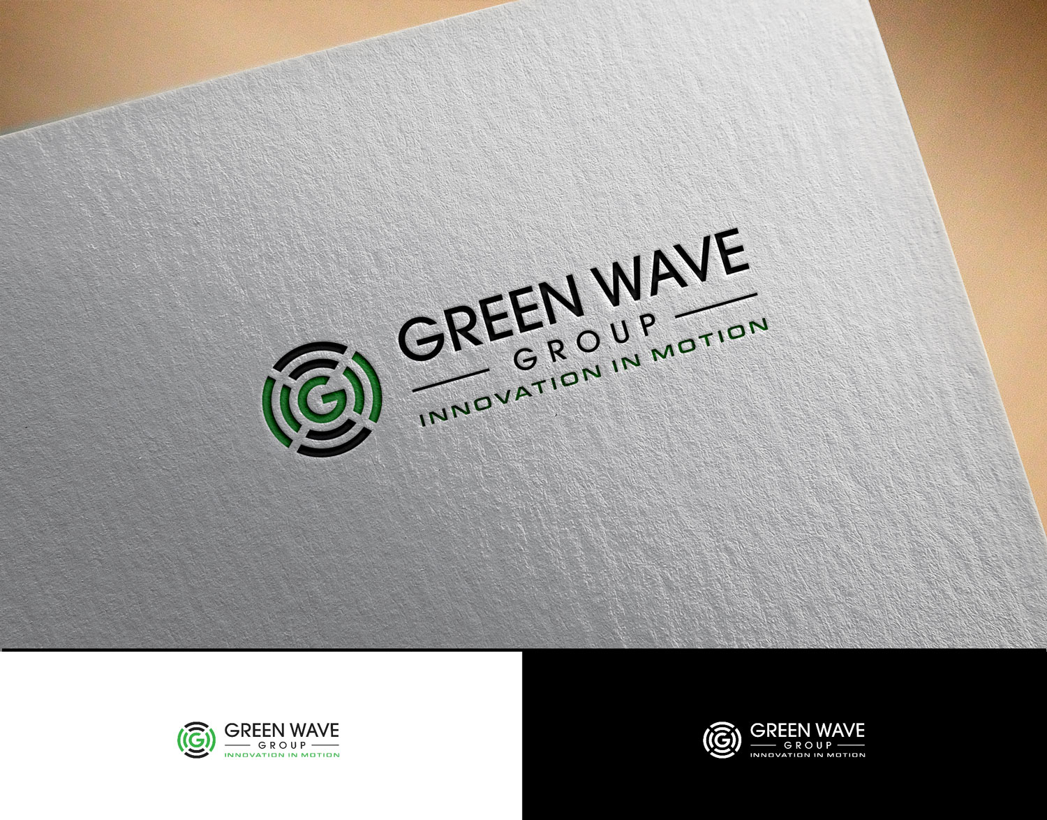 Modern, Elegant, Industry Logo Design for Green Wave Group, tag line ...