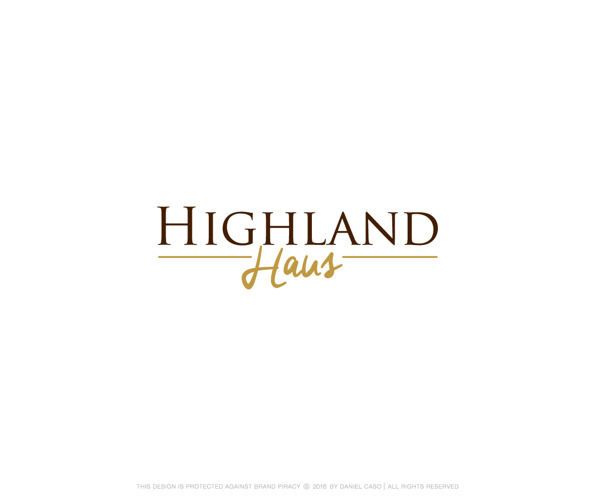 Upmarket, Modern, Real Estate Development Logo Design for Highland Haus ...