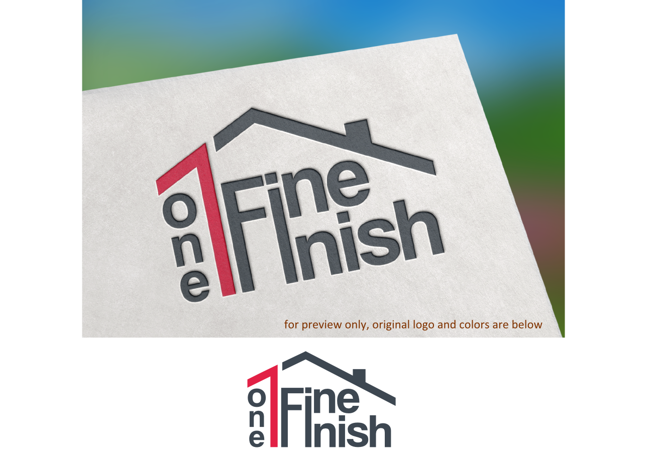 Traditional, Bold, Residential Construction Logo Design for One Fine ...