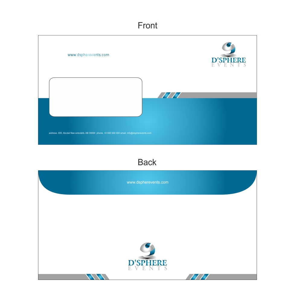 Elegant, Playful, Events Envelope Design for a Company by alkesh ...
