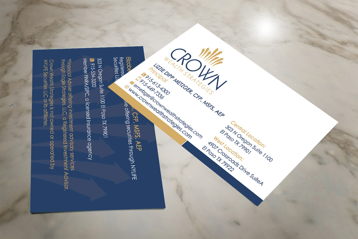 Elegant, Upmarket, Financial Planning Business Card Design for a ...