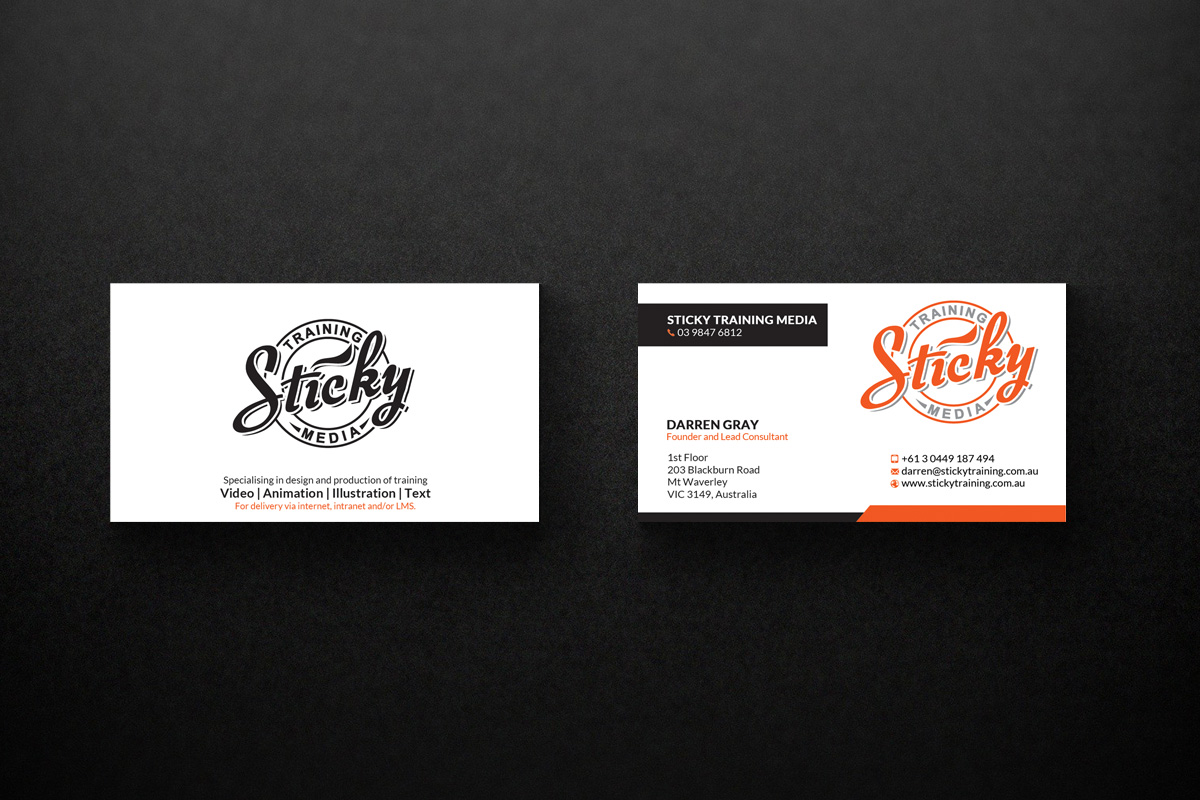 Serious, Modern, Training Business Card Design for a Company by ...