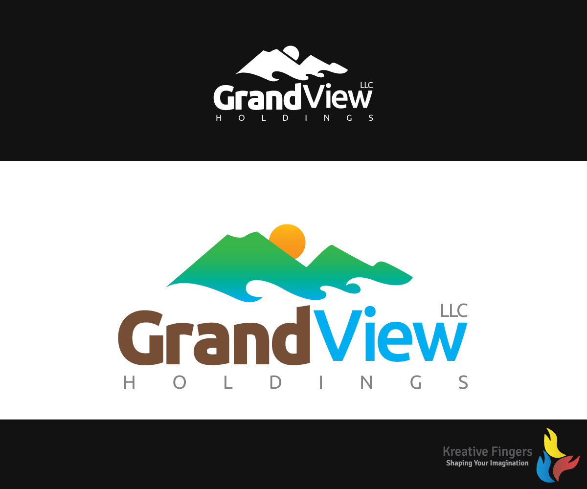 Serious, Bold, Real Estate Logo Design for Grand View Holdings LLC by ...