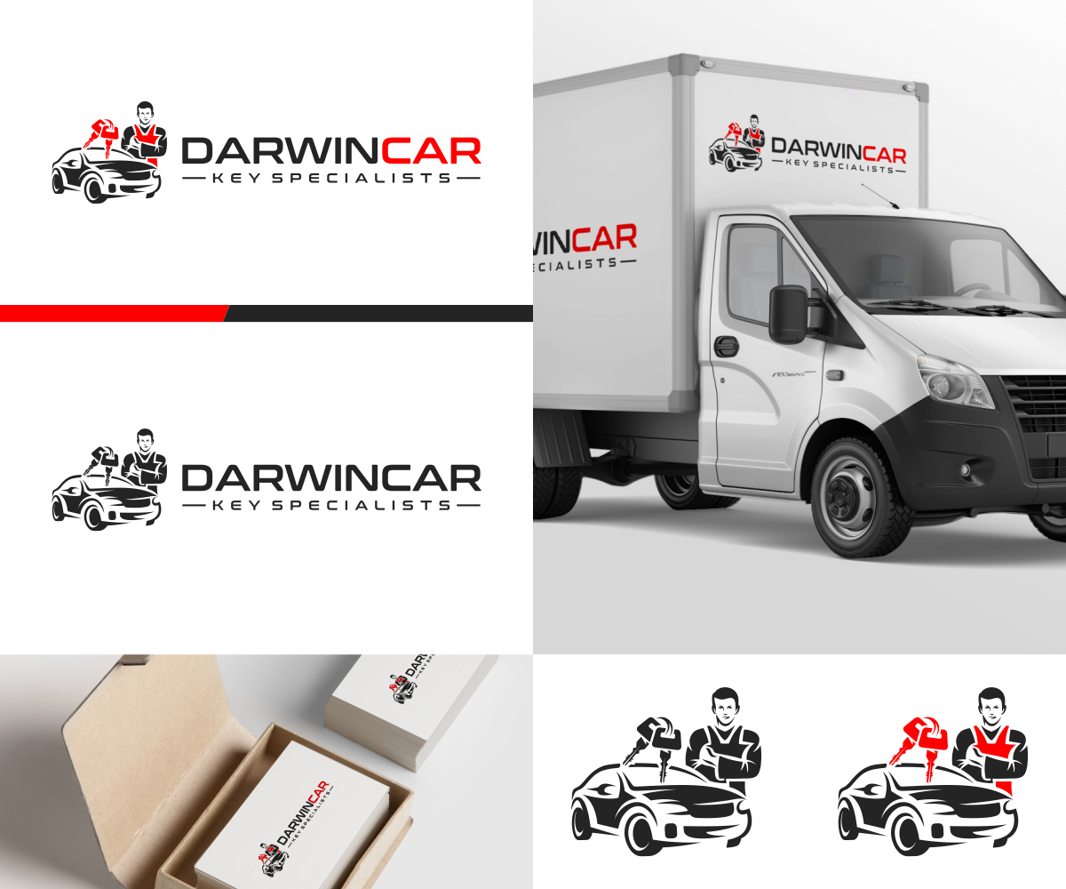 Professional, Masculine, Automotive Logo Design for Darwin Car Key ...