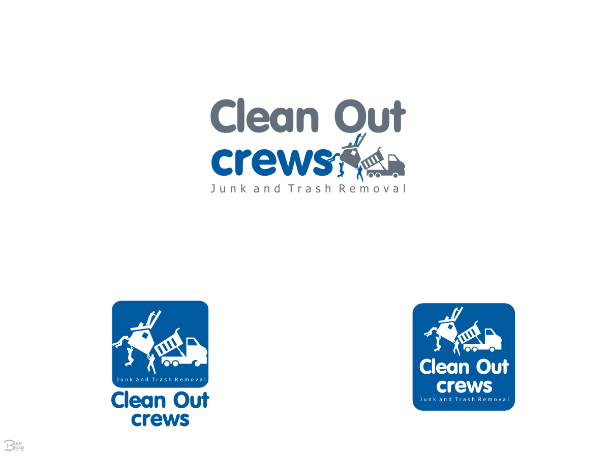 Masculine, Upmarket, Junk Removal Logo Design for Clean Out Crews by ...