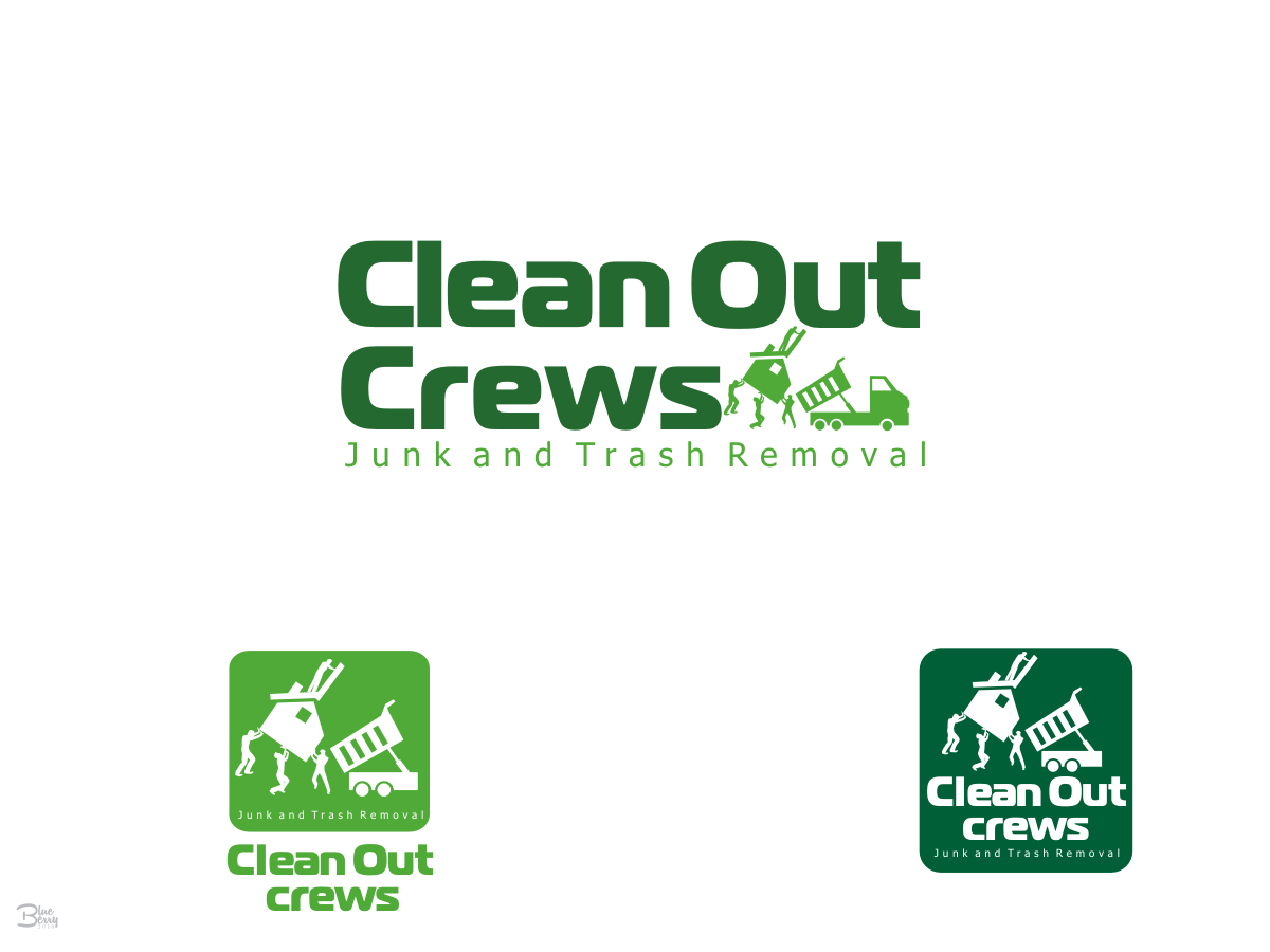Masculine, Upmarket, Junk Removal Logo Design for Clean Out Crews by ...