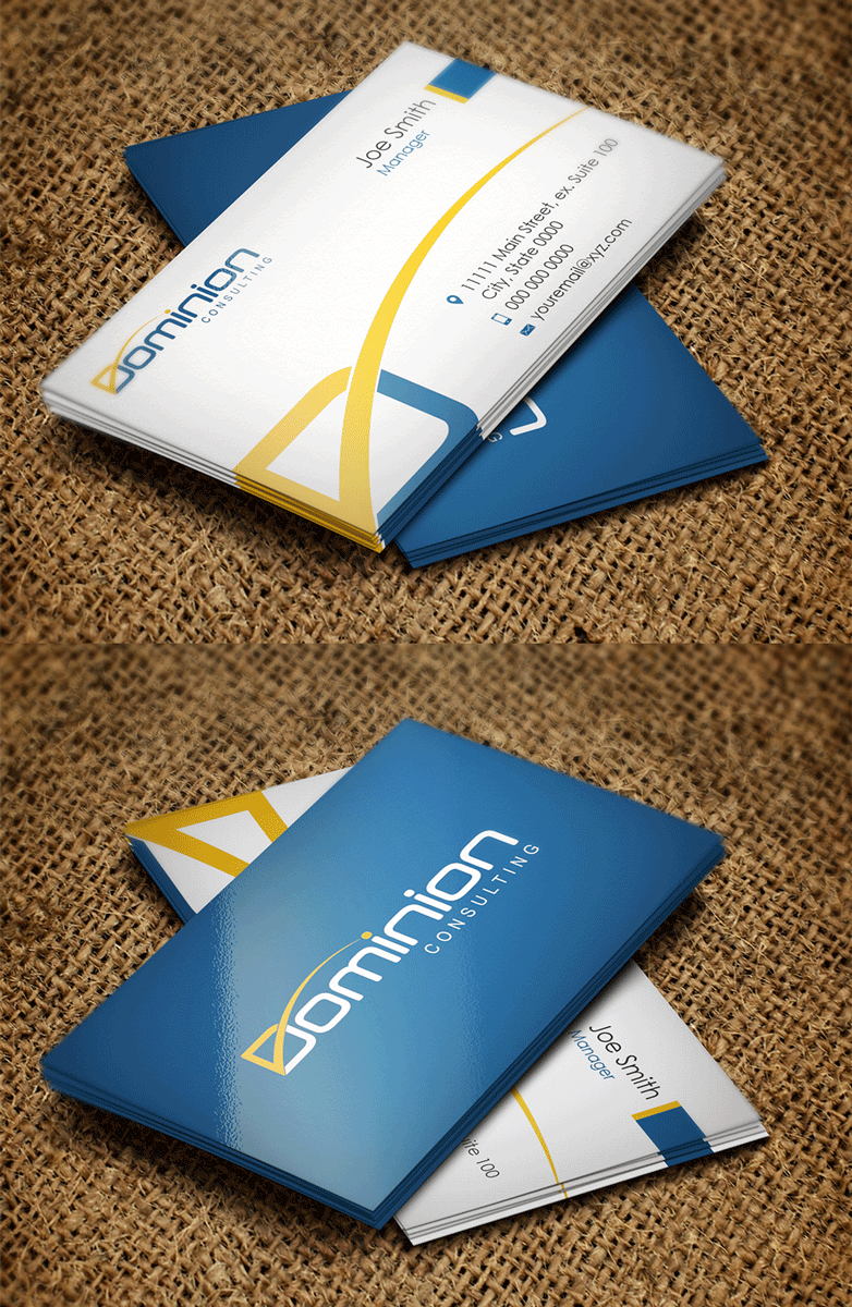 Modern, Upmarket, Management Consulting Business Card Design for a ...