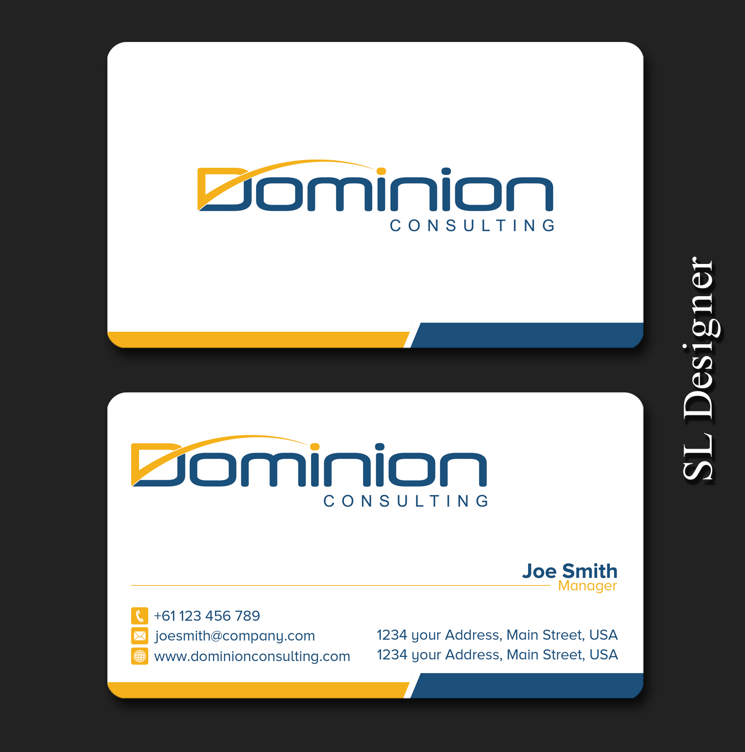 Modern, Upmarket, Management Consulting Business Card Design for a ...