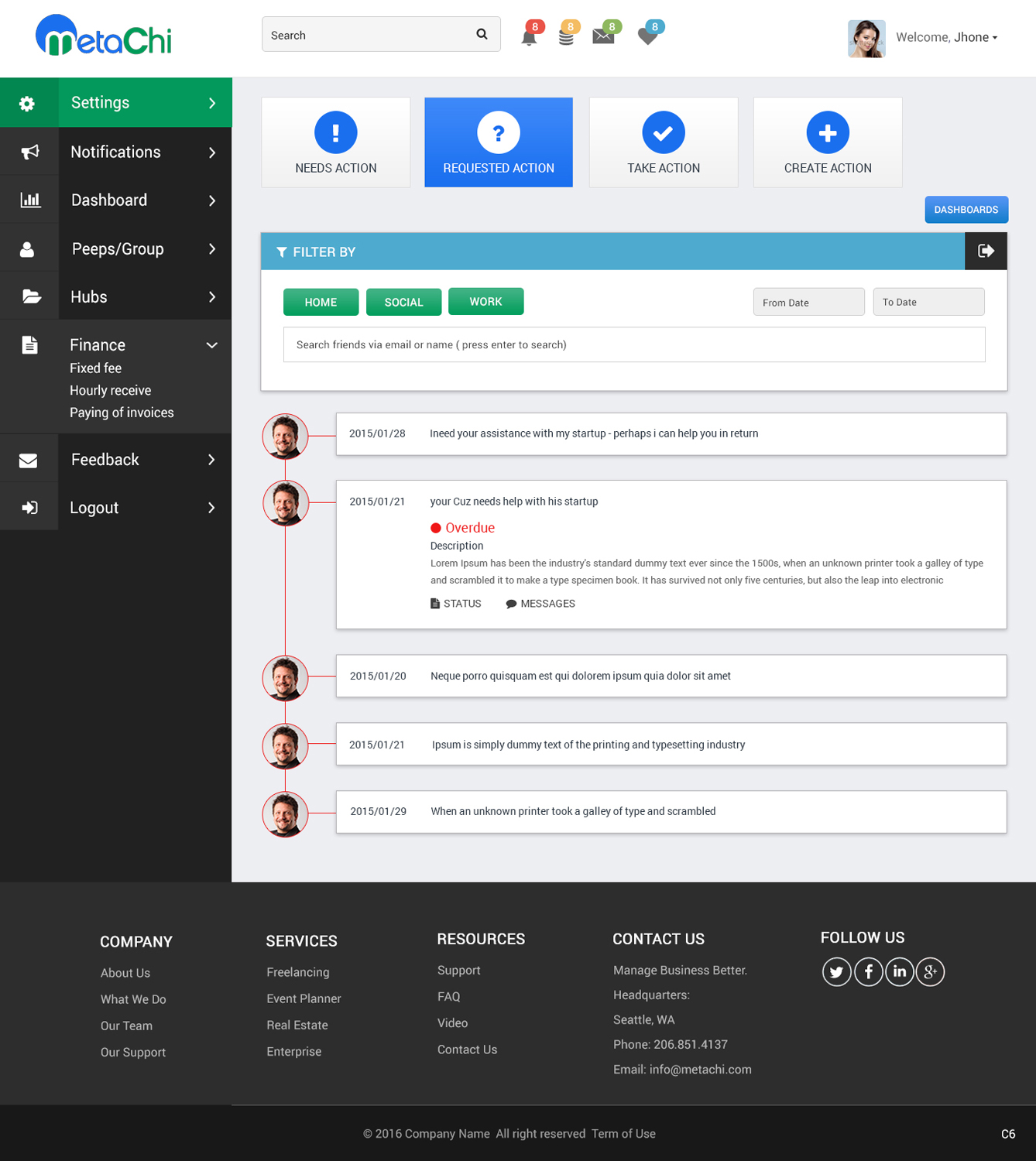 Modern, Elegant, Professional Service Web Design for a Company by pb ...