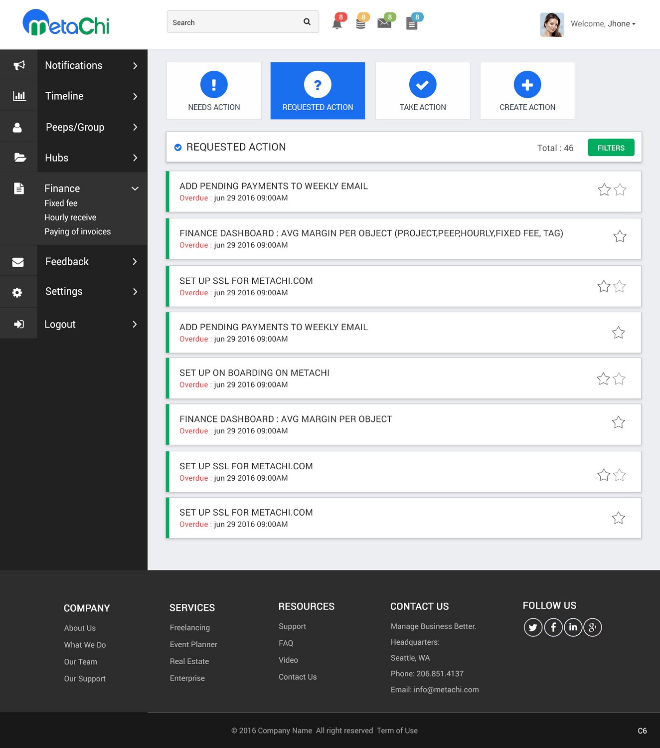 Modern, Elegant, Professional Service Web Design for a Company by pb ...