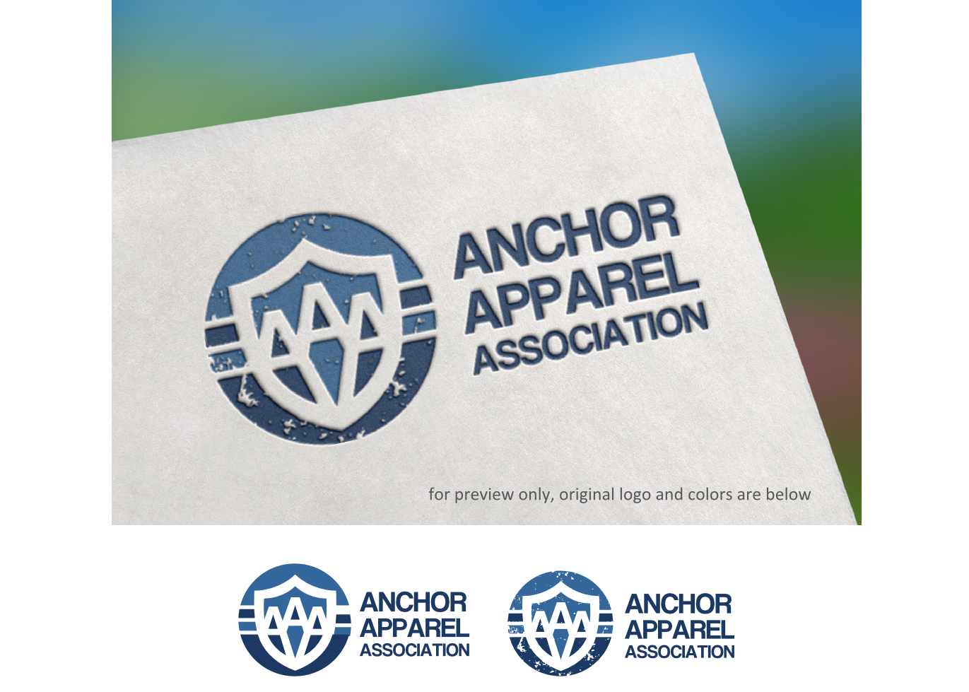 Modern, Bold, Retail Logo Design for Can either be Anchor Apparel ...