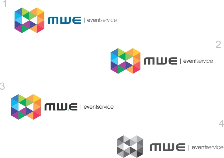 Modern, Colorful, It Company Logo Design for mwe | eventservice by ...