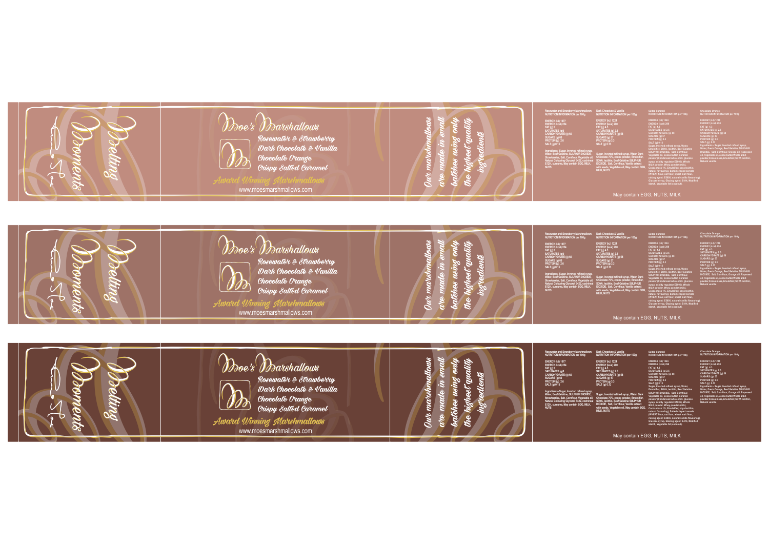 Elegant, Upmarket, Food Store Packaging Design for Moe's Marshmallows ...