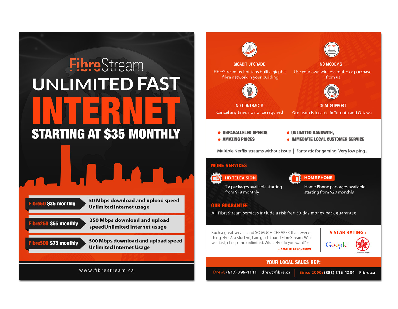 Bold, Playful, Telecommunications Flyer Design for a Company by ...
