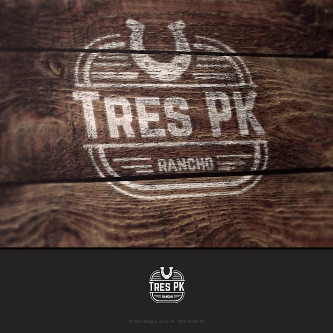 Bold, Playful, Ranch Logo Design for 3 PK Ranch or Tres PK Rancho by ...